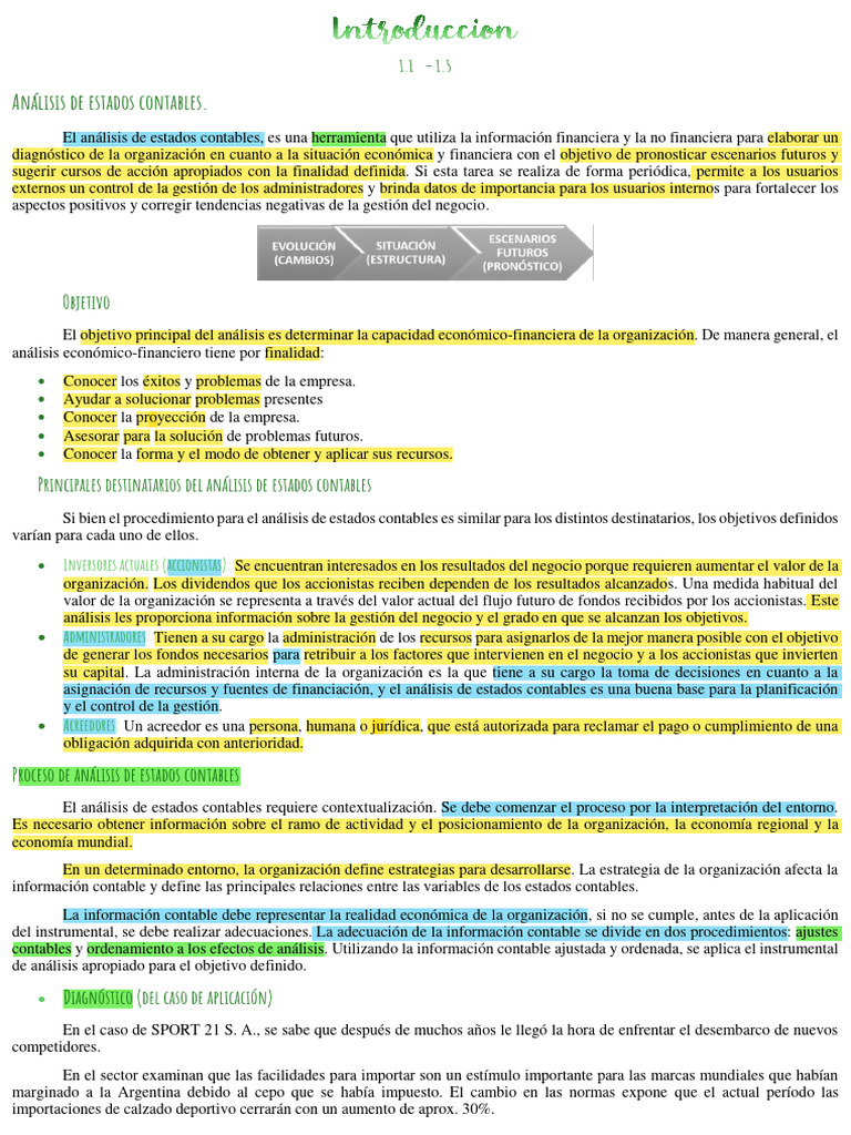Resumen Modulo 1 Contabilidad Superior | PDF | Contabilidad | Estado financiero