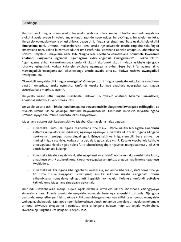 Impi Yomdabu Isethunjini | PDF