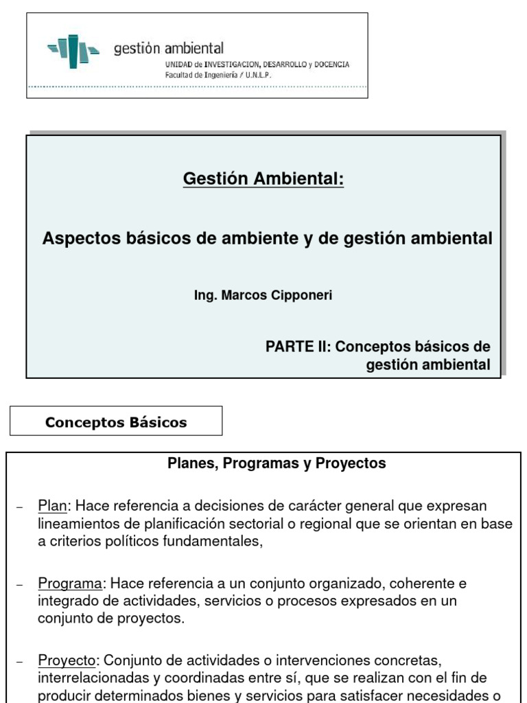 04 Conceptos Basicos de Gestion Ambiental Sin Voz | PDF | Sustentabilidad | Desarrollo sostenible