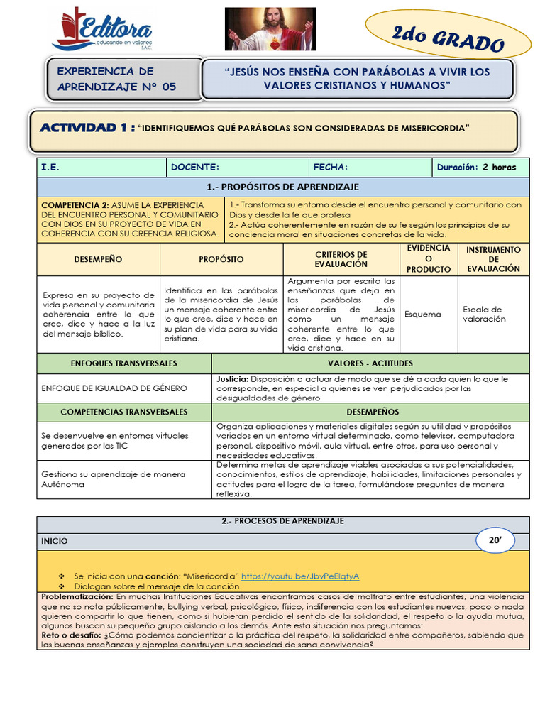 2023 2do Actividad 01 Exp - Ap. 05 | PDF | Aprendizaje | Evaluación