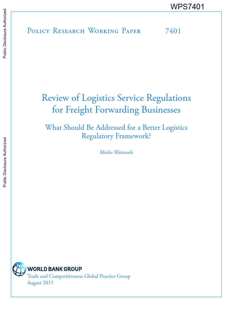 Improving Freight Forwarding Regulations | PDF | Logistics | Cargo