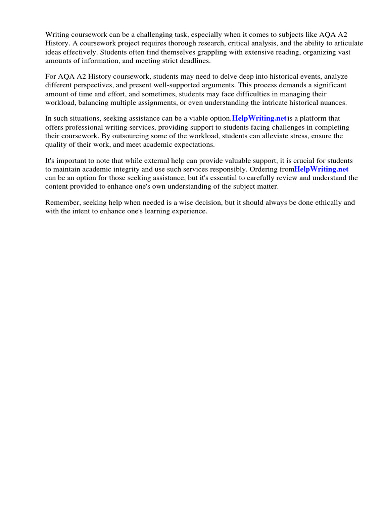 Aqa A2 History Coursework Topics | PDF | Career & Growth | Art