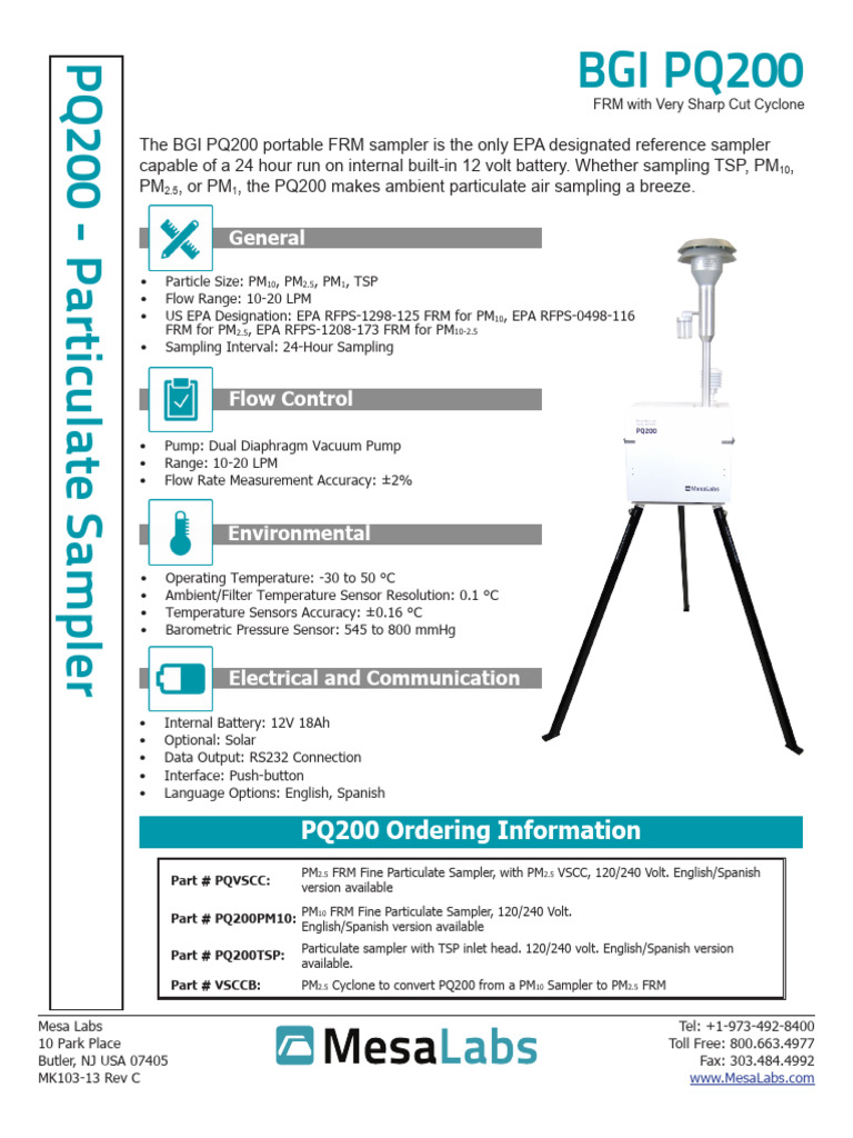 Bgi PQ200 | Download Free PDF | Particulates | Manufactured Goods