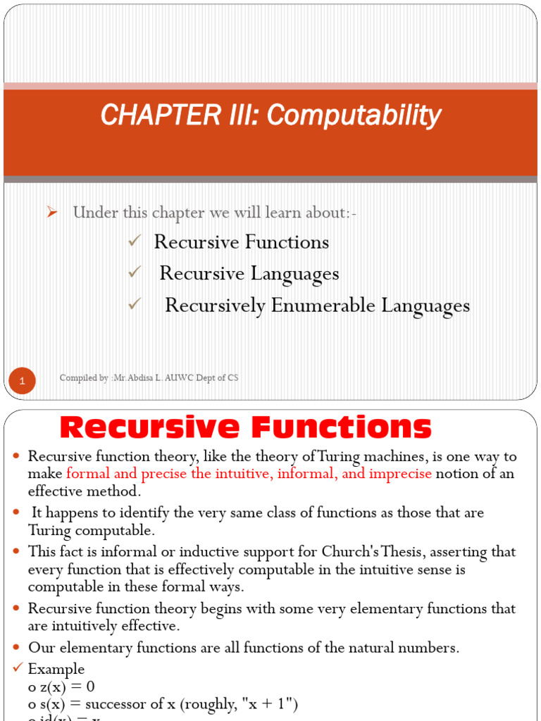 Chapter Iii And Iv Computability Pdf Computational Complexity Theory Time Complexity