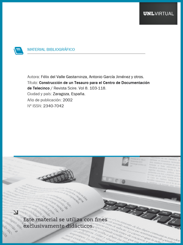 Construcción de Un Tesauro para El Centro de Documentación | PDF ...