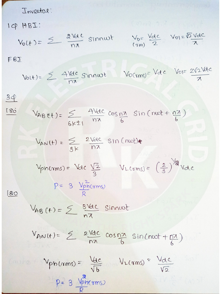 Inverter Short Notes | PDF Inverter Short Notes | PDF