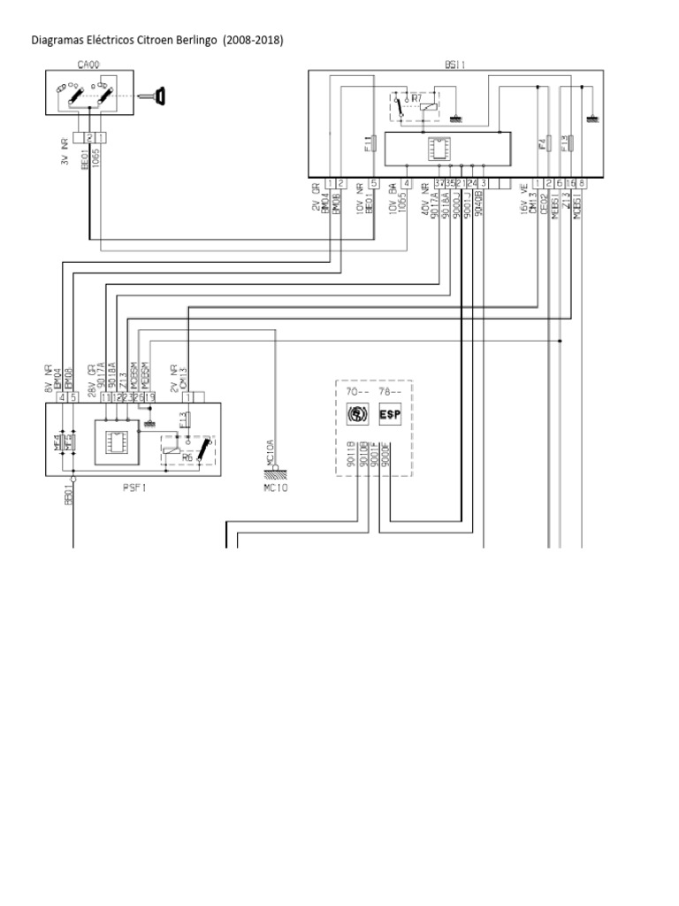 Peugeot Partner 2008-2018 Diagramas Electricos | PDF