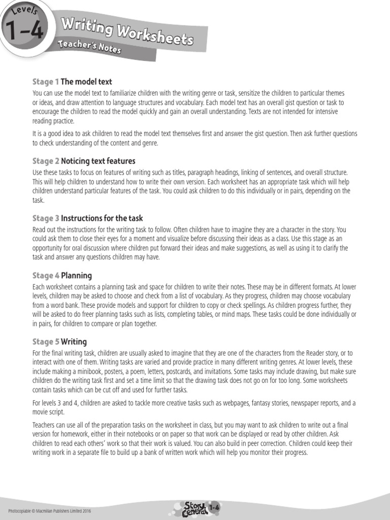 Writing Extension WS Teaching Notes | PDF | Vocabulary | Cognitive Science