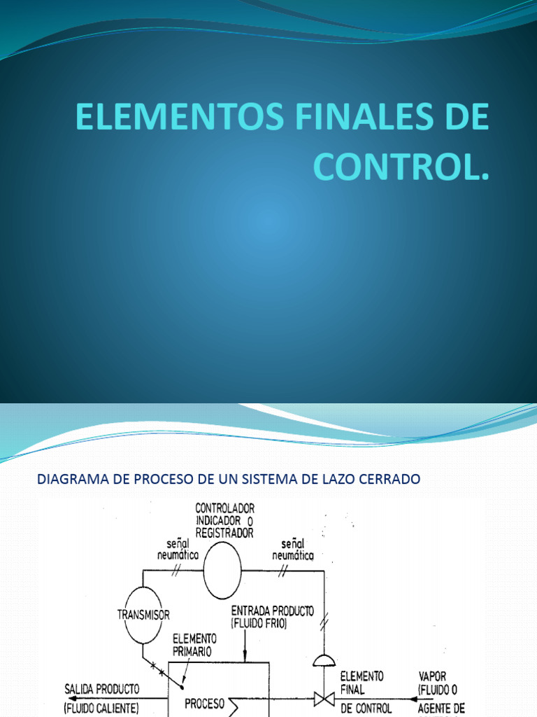 Efc - Elementos Finales de Control | PDF | Ingeniería mecánica | Ciencias fisicas