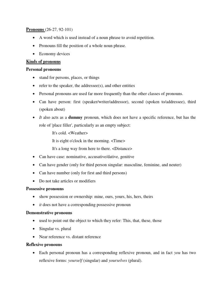 Pronoun Pdf Grammatical Gender Pronoun