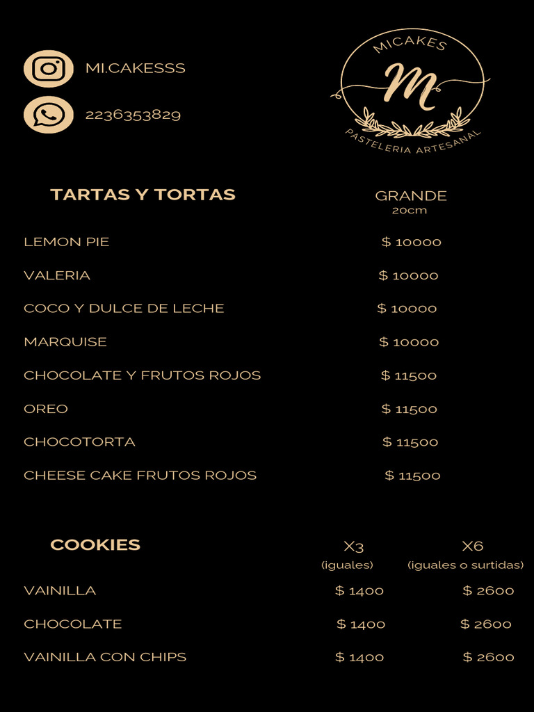 Catálogo MICAKES 31.01 | PDF | Bocadillos | Postres