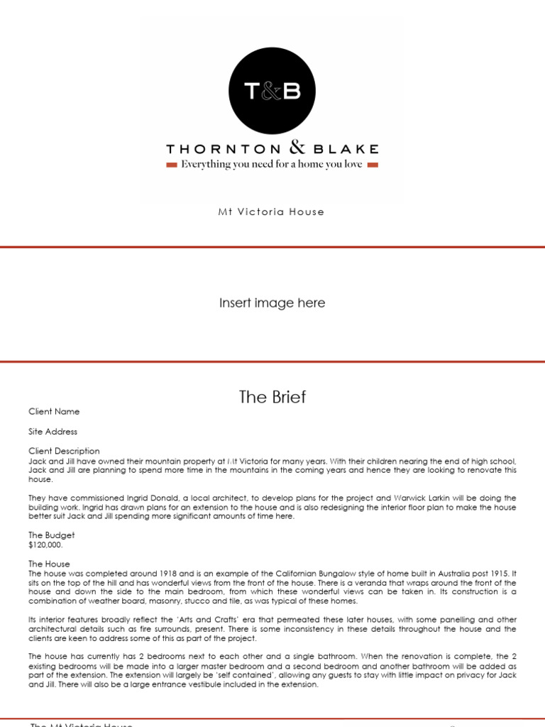 example-of-return-interior-design-brief | PDF | Interior Design | Door