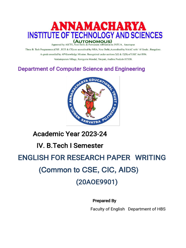 English Research Paper Writing Guide | PDF