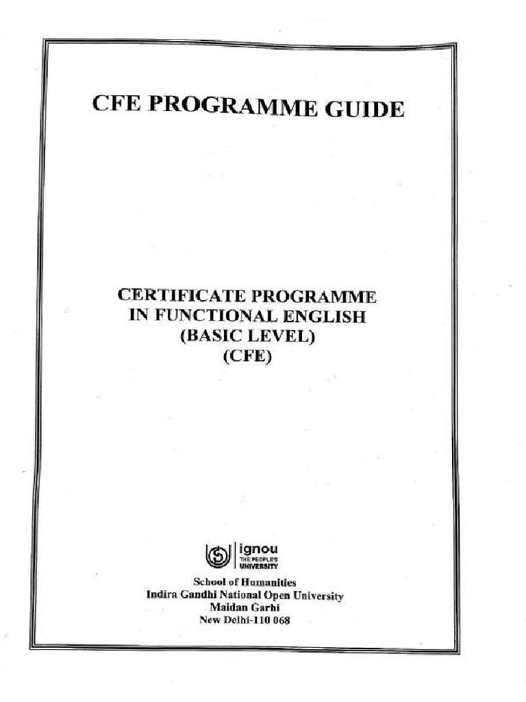 CFE P Guide | PDF