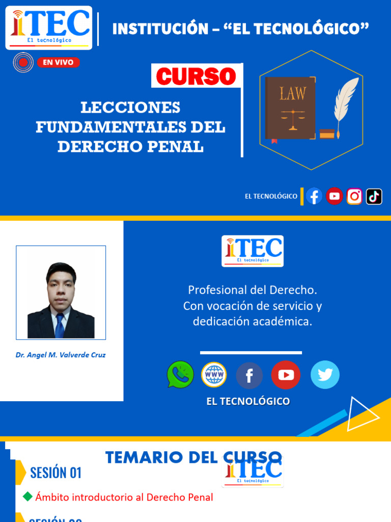 Sesión 1 - 2024 - Itec | PDF | Derecho penal | Ley común