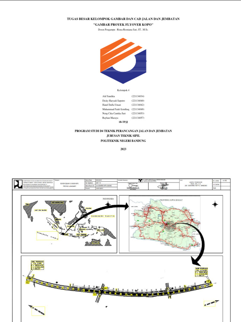 Kelompok 4 - 1B-TPJJ - Gambar Proyek Flyover Kopo - GTC-JJ | PDF