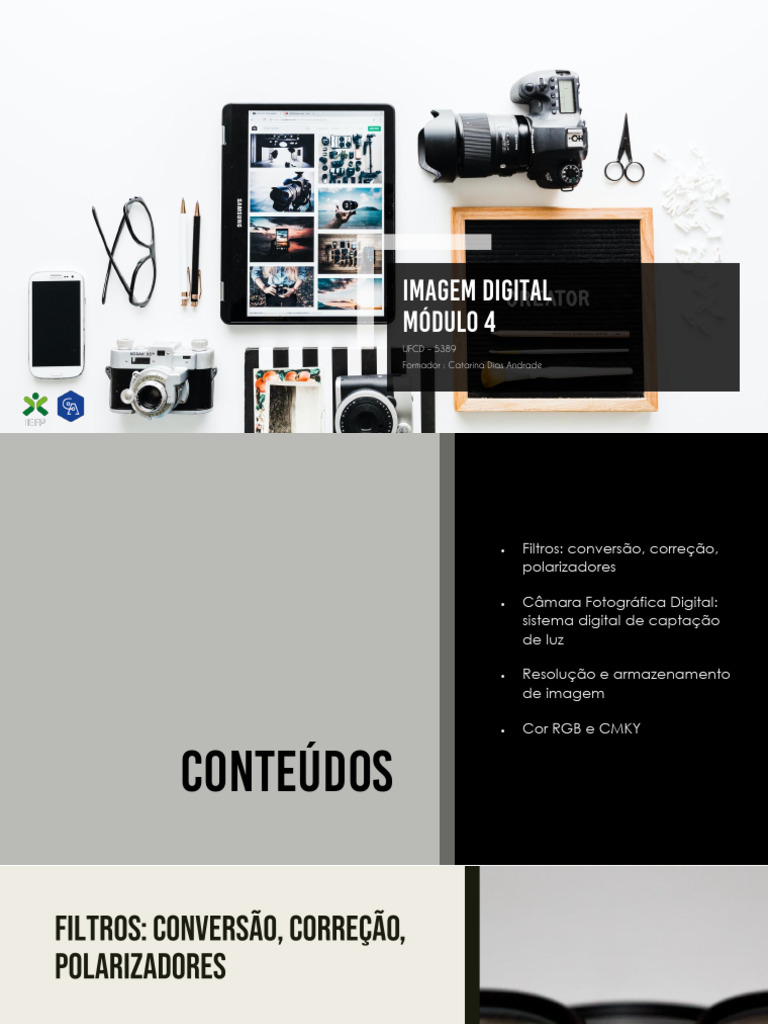 Módulo 4 - Imagem Digital - UFCD 5389 | PDF | Câmera | Dispositivo de ...
