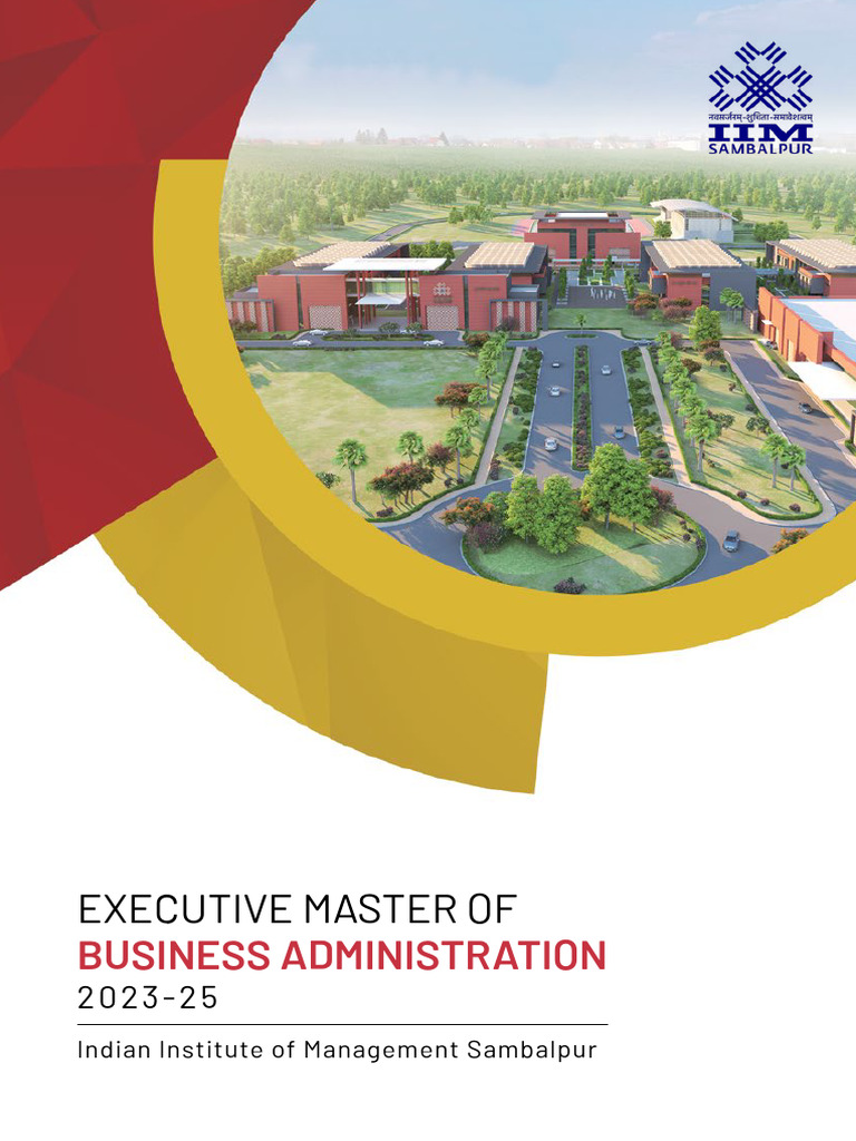 IIM Sambalpur EMBA Brochure | PDF | Master Of Business Administration ...
