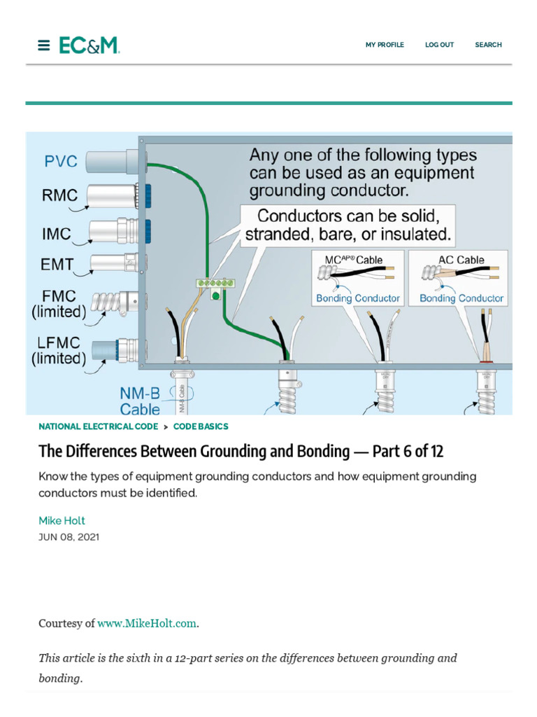 EC&M Grounding | PDF | Materials | Electrical Equipment