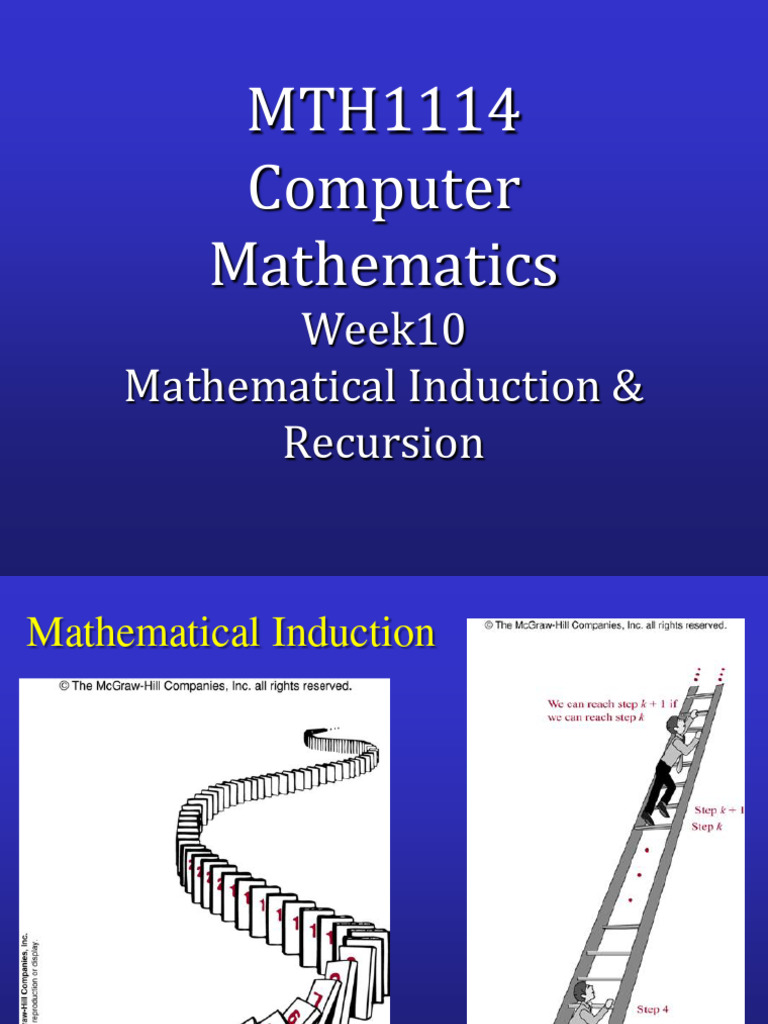 Math Induction & Recursion Guide | PDF | Logic | Applied Mathematics