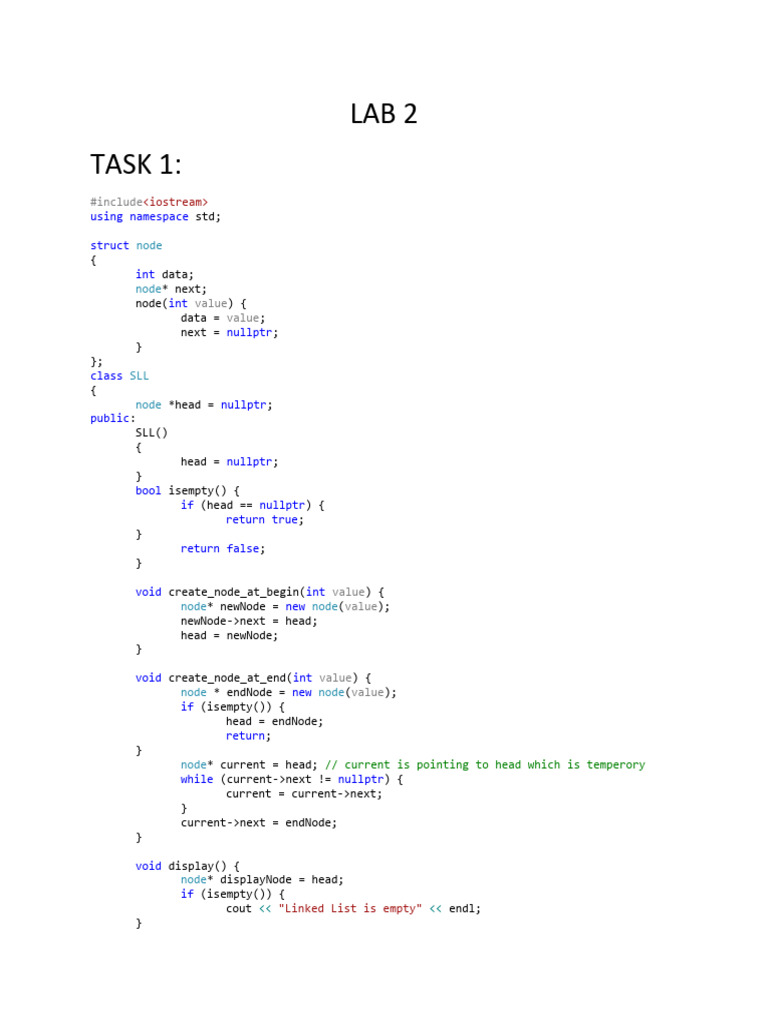 22F 3858 Lab 2 | PDF | Object Oriented Programming | Computer Engineering 22F 3858 Lab 2 | PDF | Object Oriented Programming | Computer Engineering