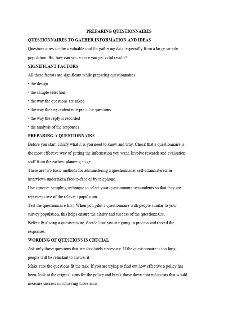 Questionneir | PDF | Questionnaire | Survey Methodology
