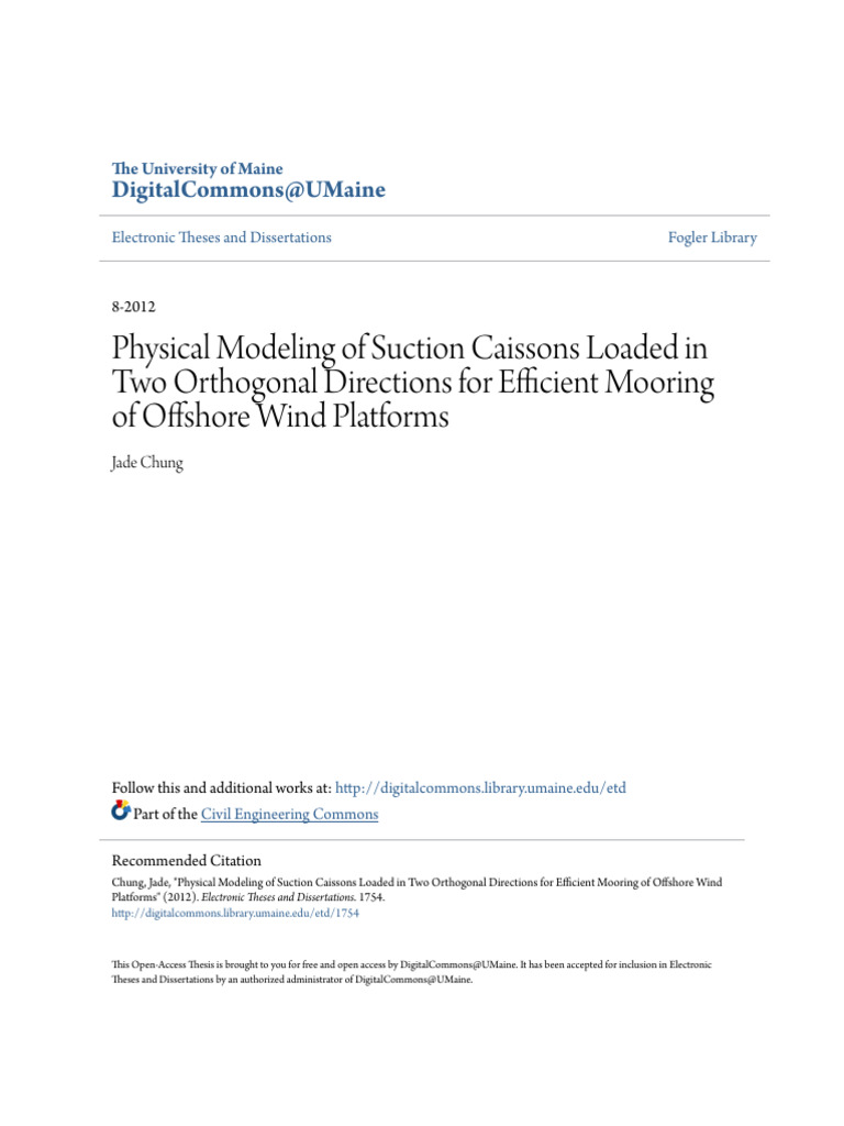 Physical Modeling of Suction Caissons Loaded in Two Orthogonal Di | PDF ...