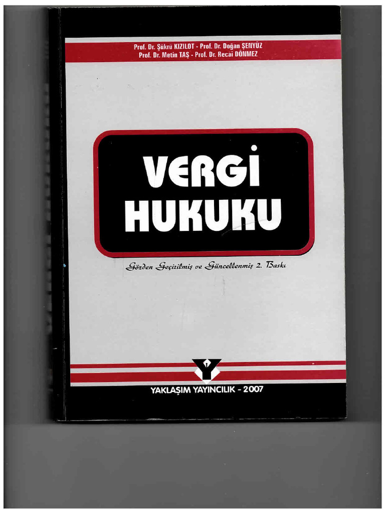 Dogan Senyuz Vergi Hukuku SK | PDF