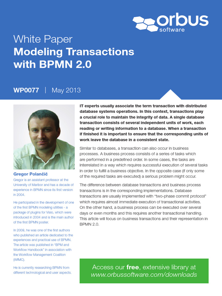 wp0077 Modeling-Transactions | PDF | Database Transaction | Databases