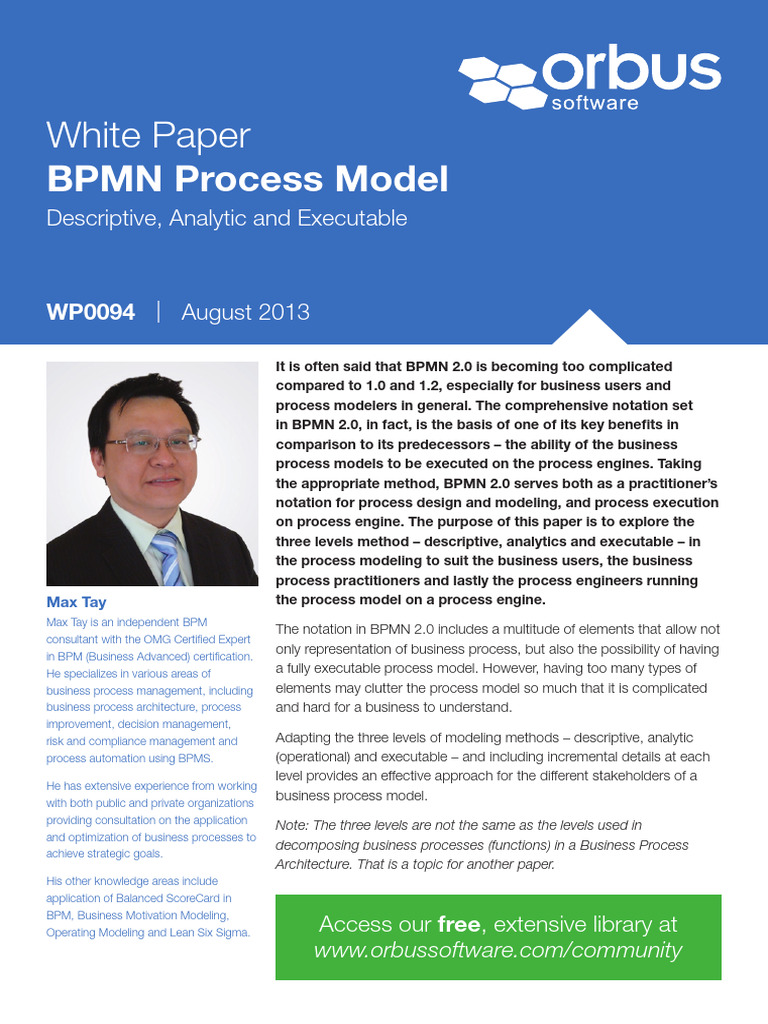 wp0094 - BPMN Process Model | PDF | Business Process | Business Process Management