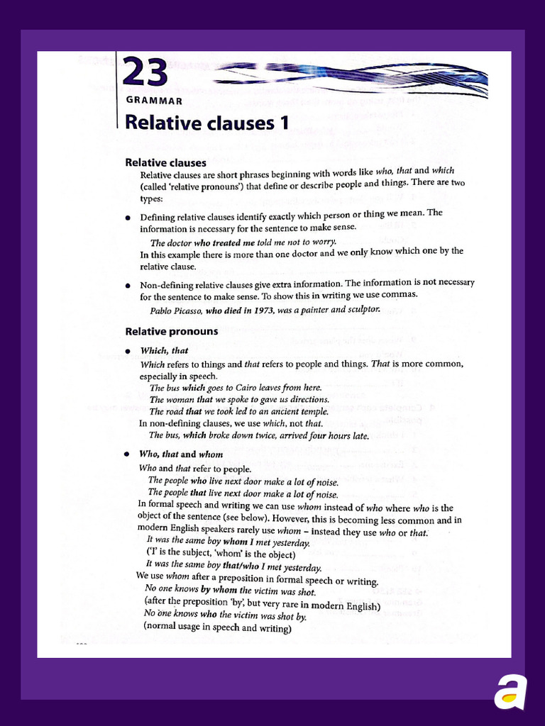 Relative Clauses 1 | PDF