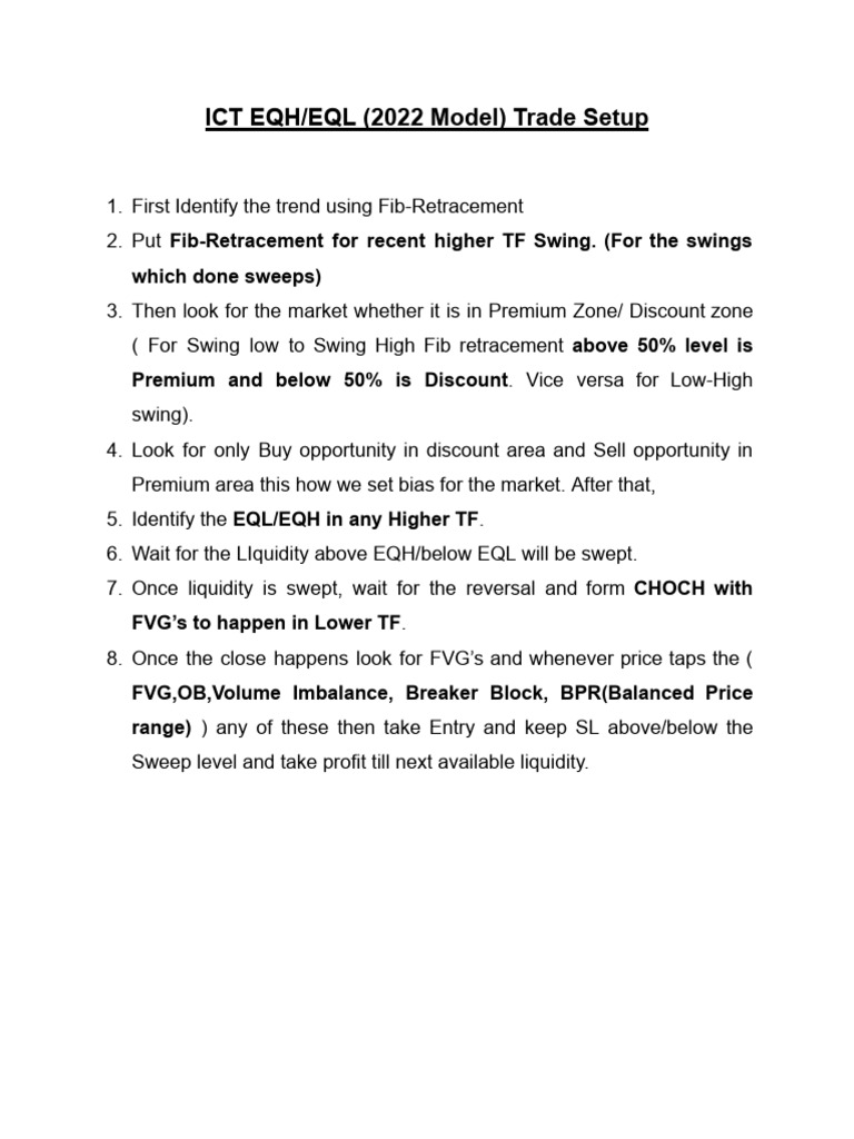 Trade Setups | Download Free PDF | Market Liquidity | Financial Markets