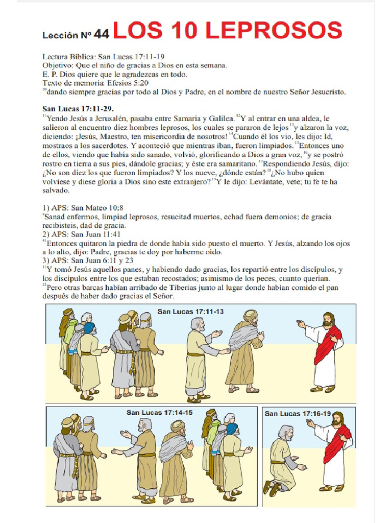 Los 10 Leprosos | PDF