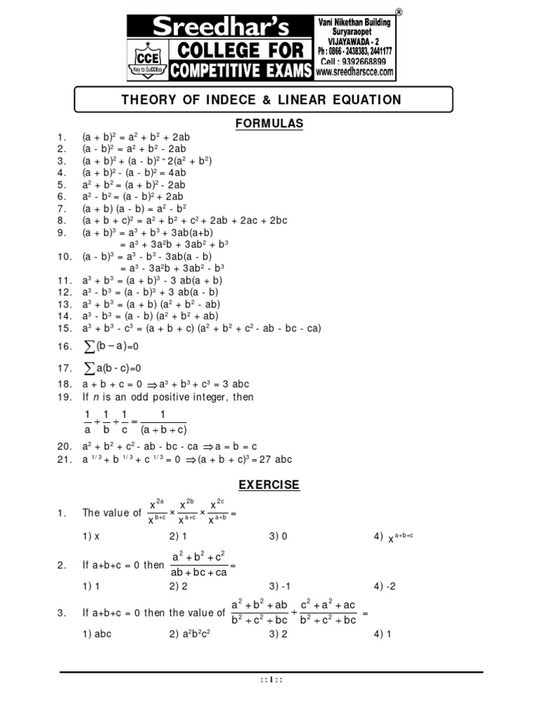 Mathematics Algebra | PDF | Equations | Abstract Algebra