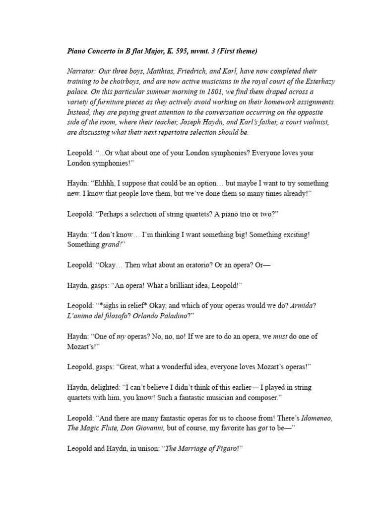 Episode 2 Script Draft 1 | PDF | The Marriage Of Figaro | Wolfgang ...