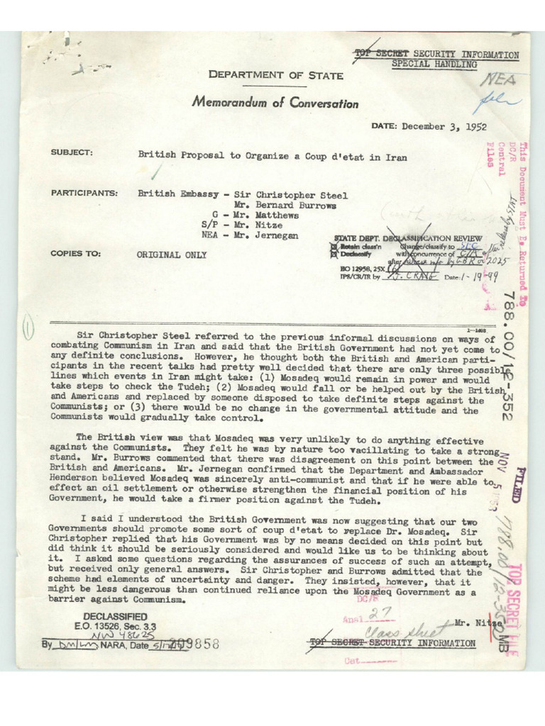 02 State Department Memorandum of Conversation | PDF