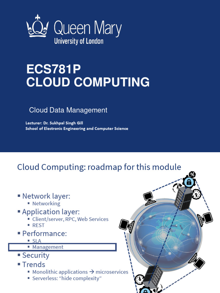 ECS781P-9-Cloud Data Management | PDF | Replication (Computing) | No Sql