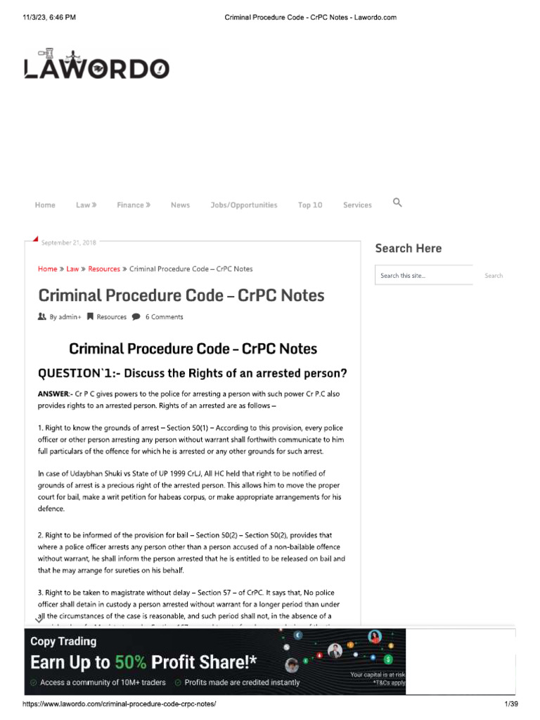 CRPC | PDF