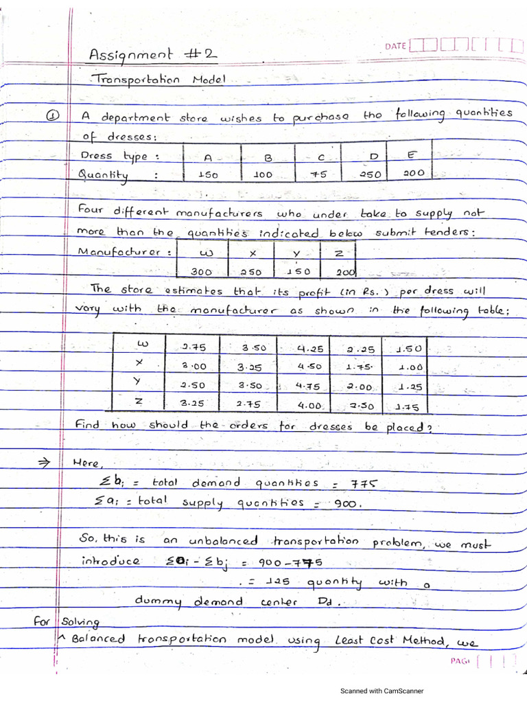 OR Assignment2 | PDF