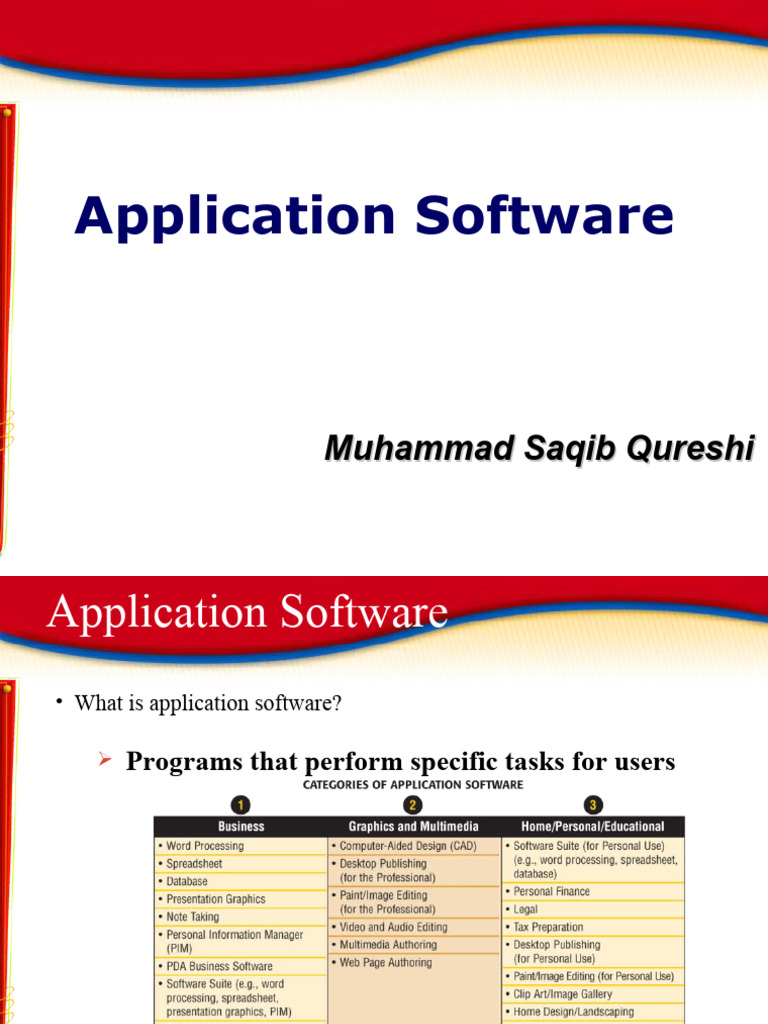Application Software Pdf Application Software World Wide Web