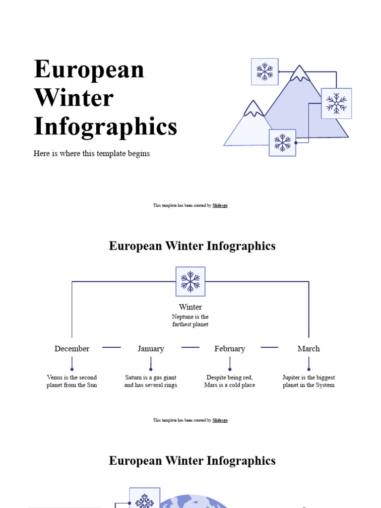 European Winter Infographics by Slidesgo | PDF | Planets | Saturn
