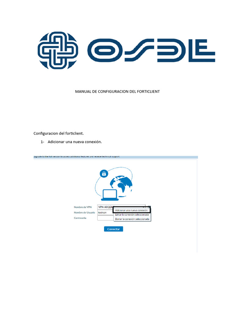 Configuración FortiClient VPN SSL | PDF