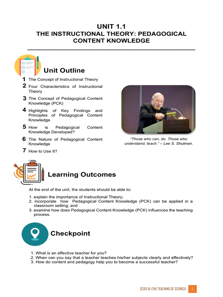 1.scied 61 Unit 1. Introduction | PDF | Pedagogy | Constructivism ...