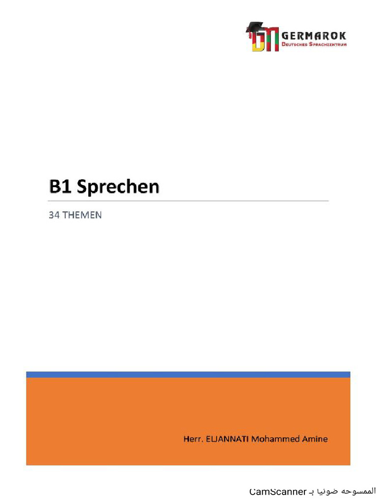 B1 Themen Für Sprechen | PDF