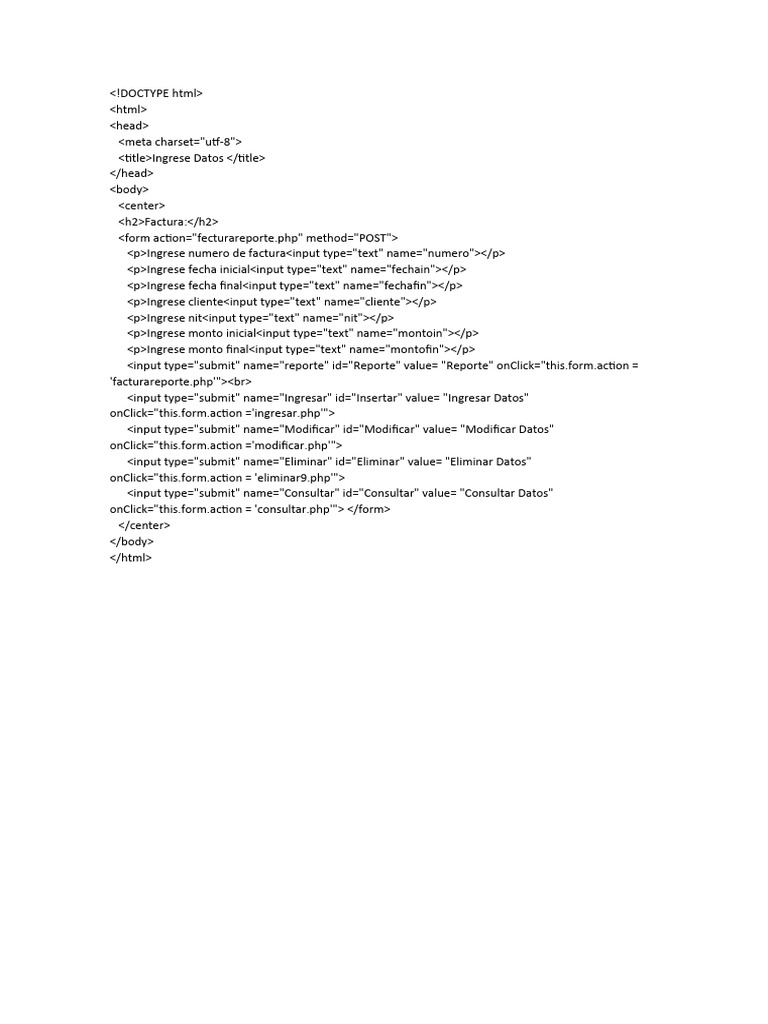 Codigos de Programacion | PDF | SQL | Diseño de software