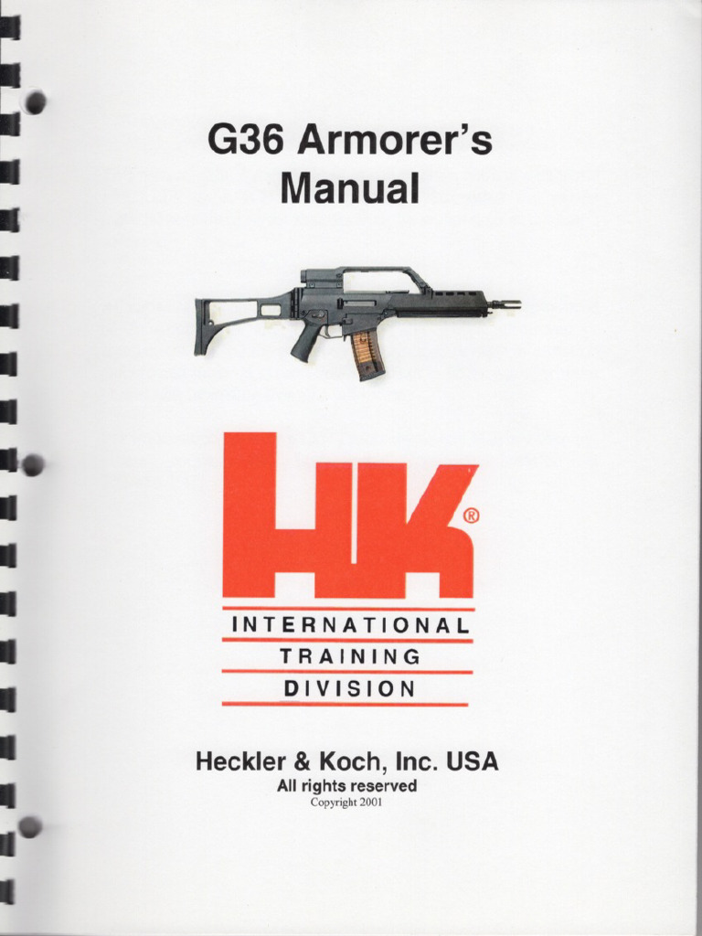 G36 Armorers Manual | PDF
