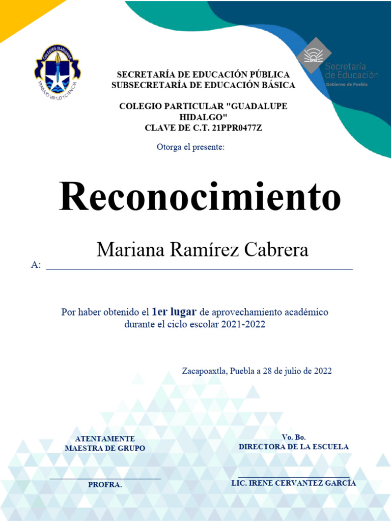 Ejemplo de Reconocimiento | PDF