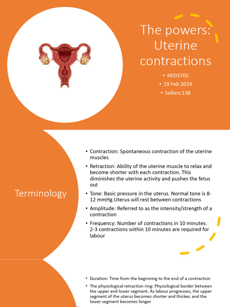 The Powers Uterine Contractions 19 Feb 2024 | PDF | Childbirth | Uterus