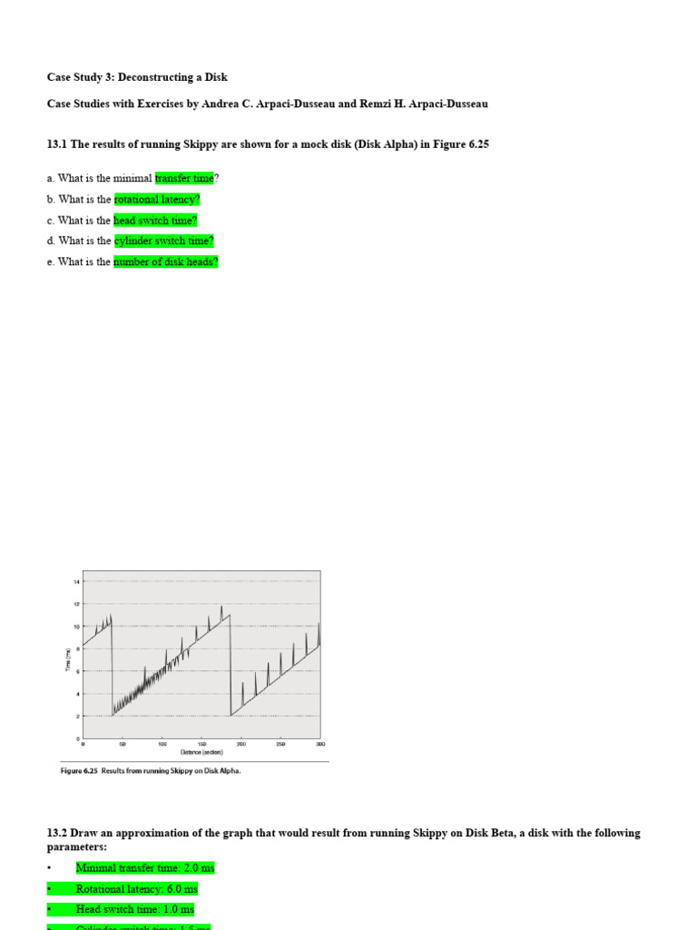 Case Study 3 For Students | PDF | Disk Storage | Latency (Engineering)