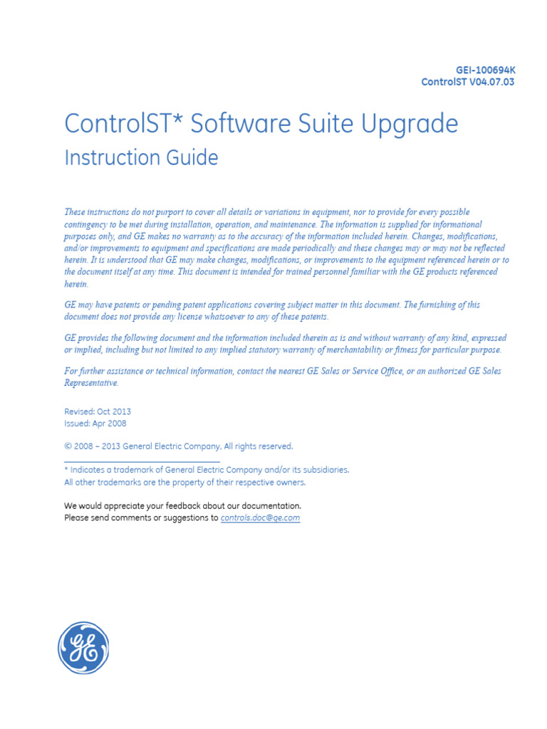 GEI-100694 | PDF | Installation (Computer Programs) | Software